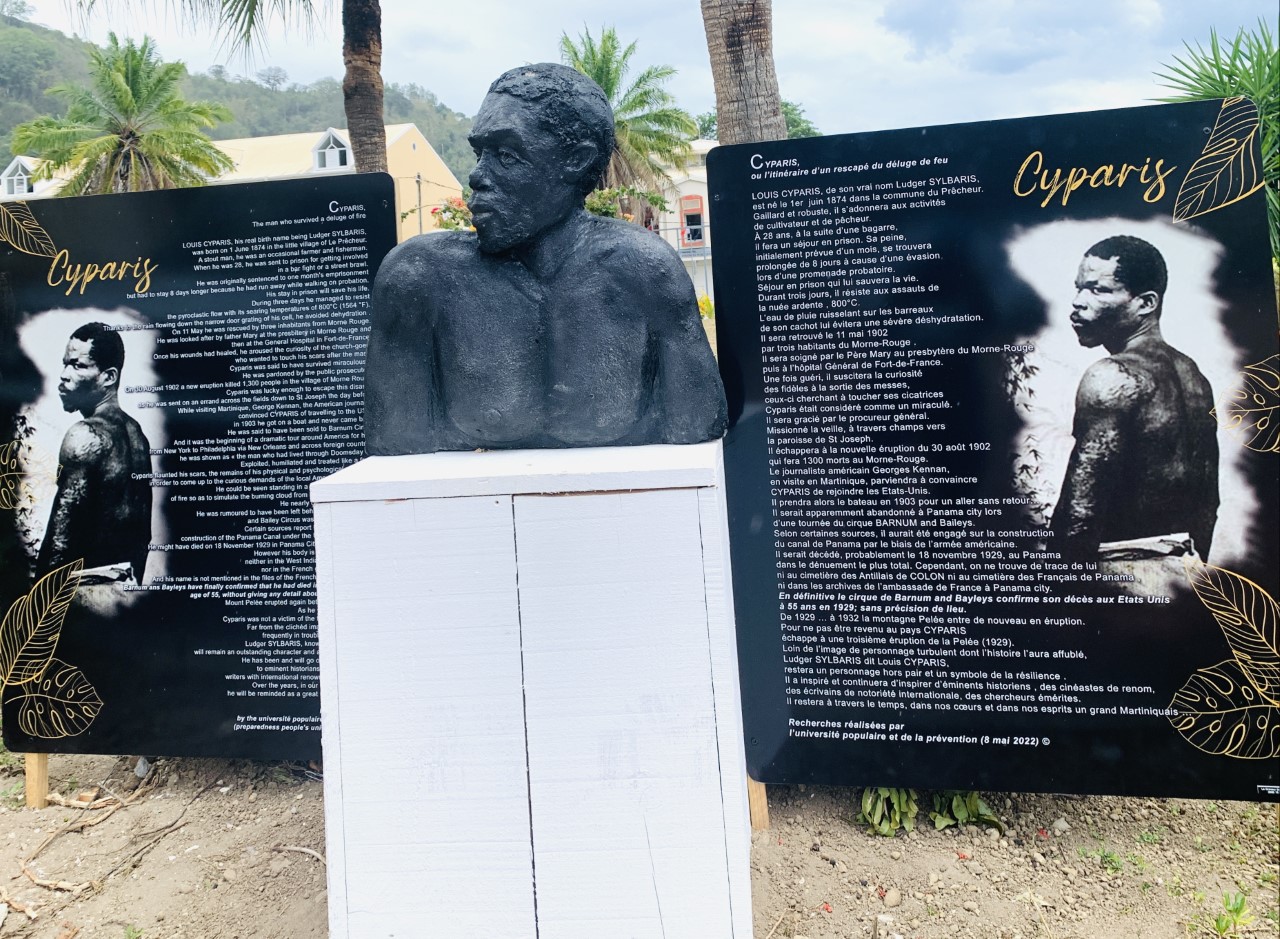 Louis-Auguste Cyparis, dernier survivant de l'éruption de 1902, a ...